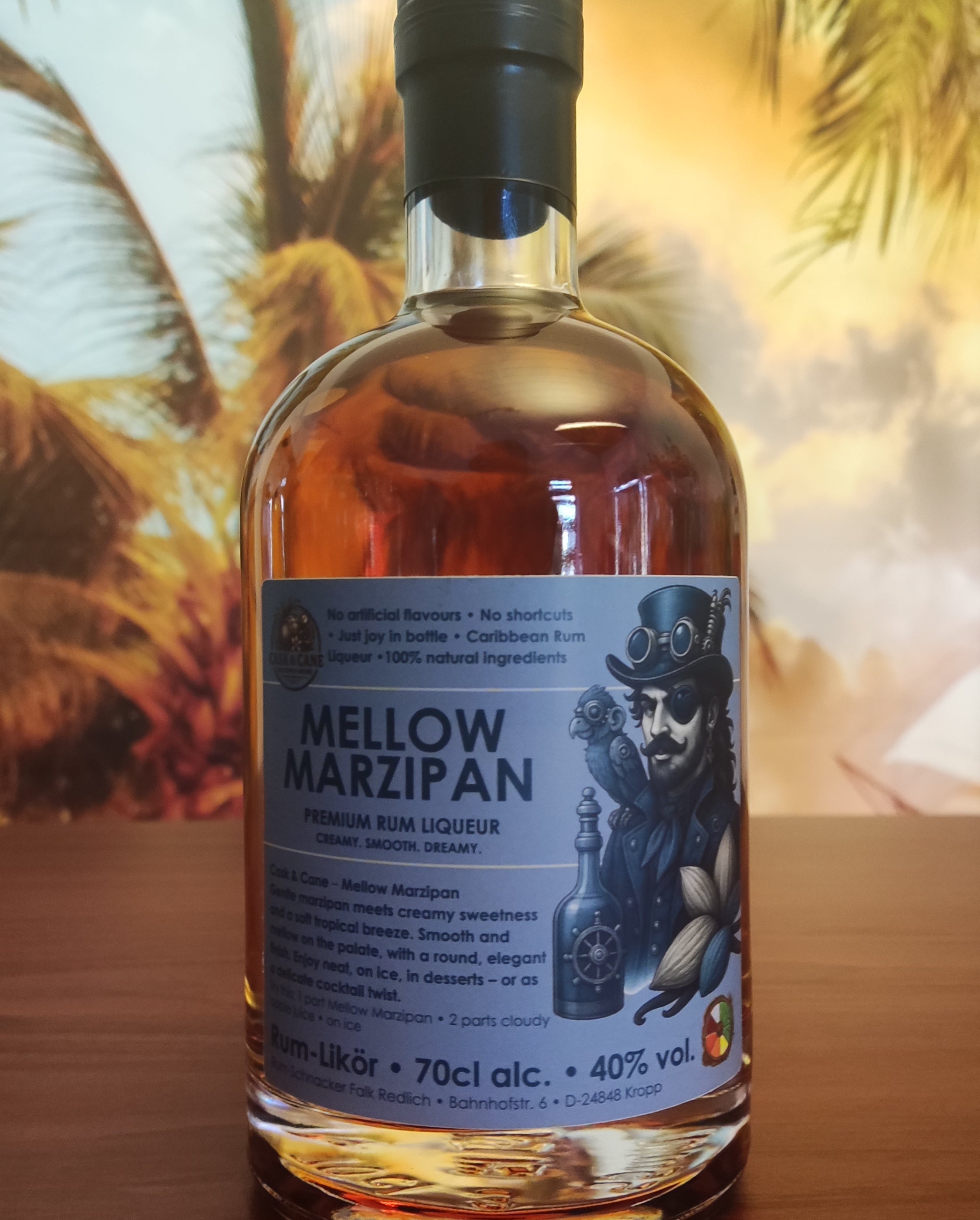 Cask & Cane | Mellow Marzipan - Premium Rum Liqueur - 40% vol. - 700 m ...